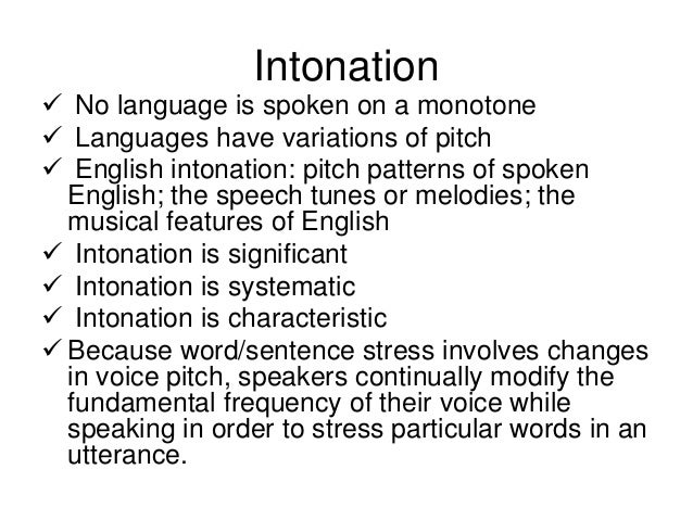 Applied english phonetics intonation