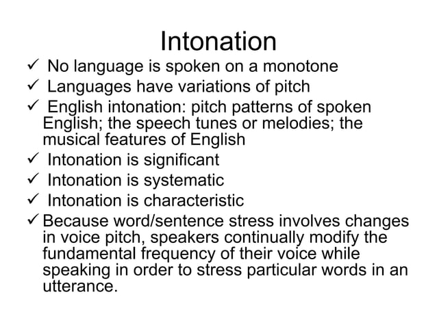 Applied english phonetics intonation | PPTX