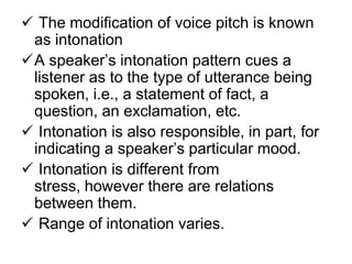 Applied english phonetics intonation | PPTX