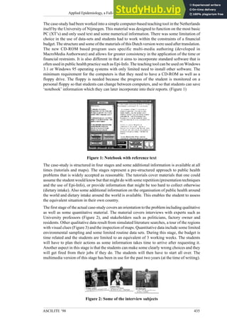 Applied Epidemiology - A Full-Subject Self-Directed Computer-Based Problem-Solving Learning ...