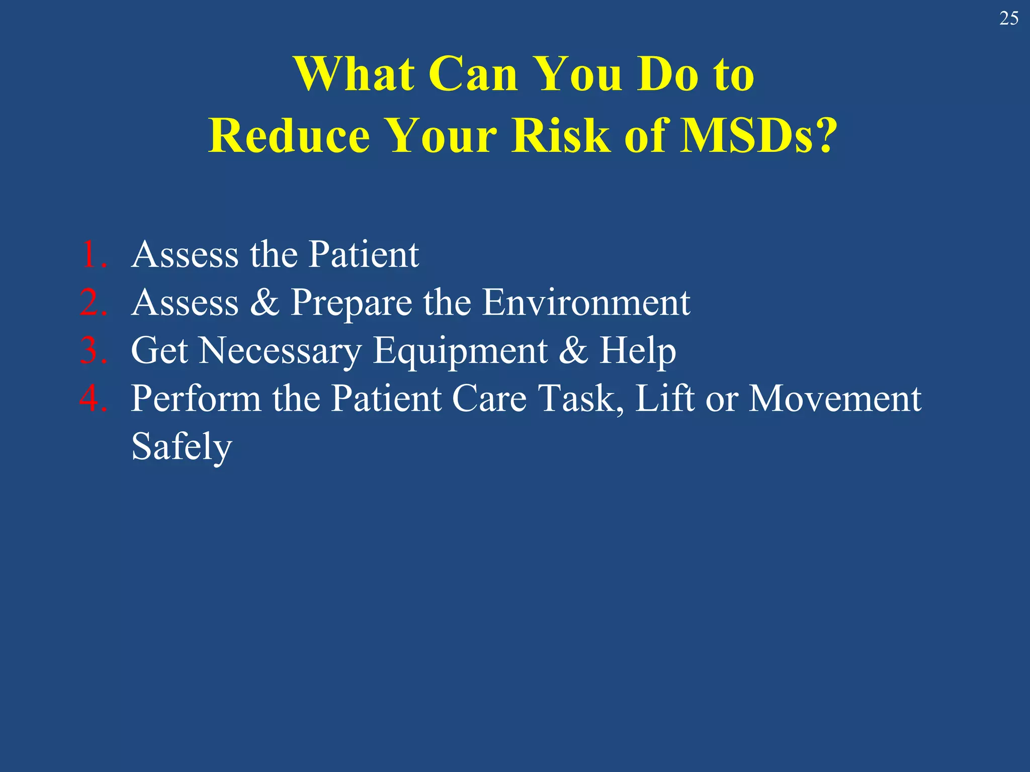 Applied ergonomics safe patient's handling | PPT