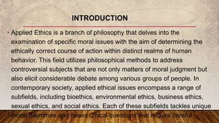 Applied ethics good manners and right conduct in college.pptx. | PPTX