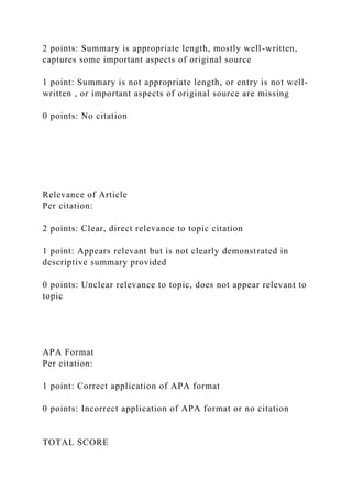 Applied Final Project – Part 1 Annotated Bibliography (10 of the.docx | Undergraduate Education ...