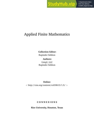 Applied finite mathematics 5..pdf