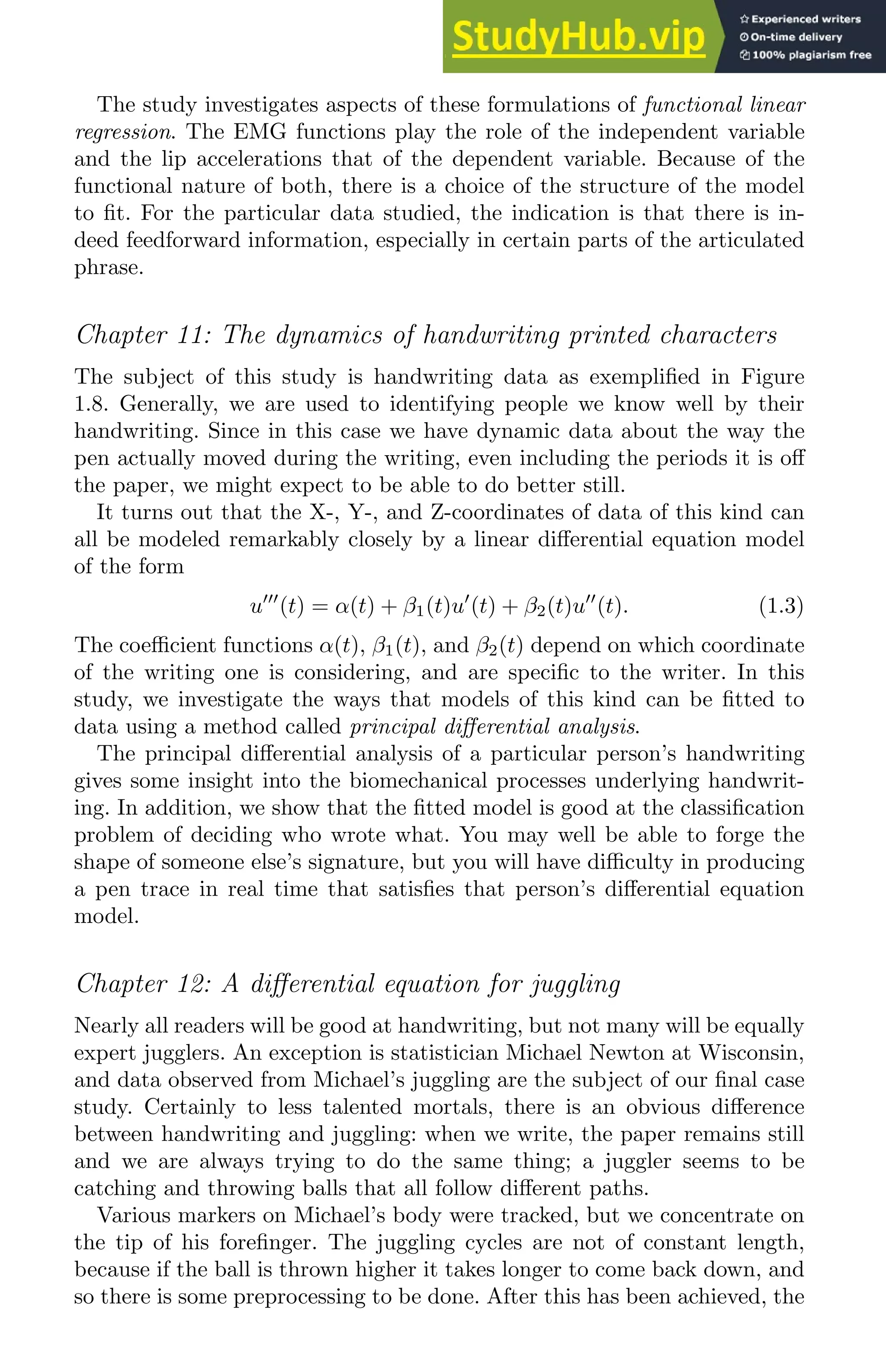 Applied Functional Data Analysis Methods And Case Studies | PDF