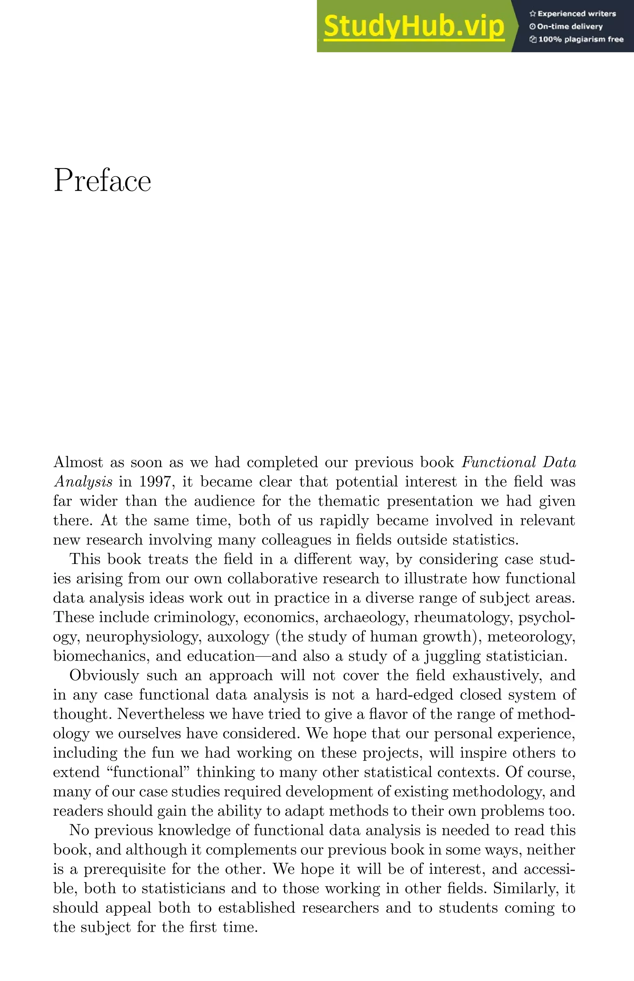 Applied Functional Data Analysis Methods And Case Studies | PDF