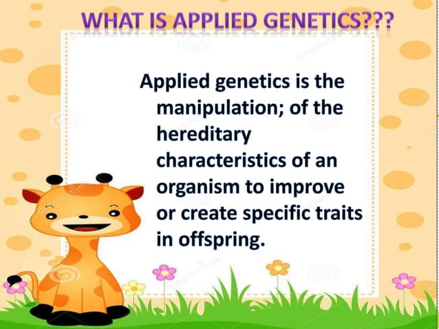 Applied genetics | PPTX