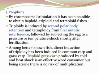 Applied genetics of cultured fishes | PPTX