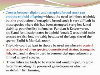 Applied genetics of cultured fishes | PPTX