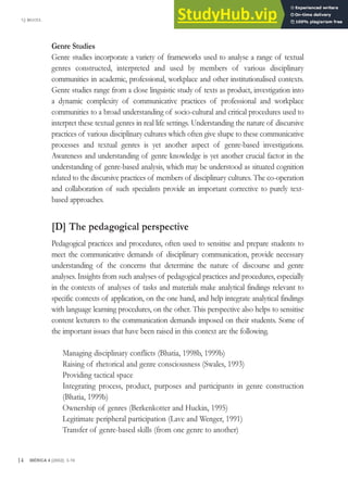 Applied Genre Analysis A Multi-Perspective Model | PDF