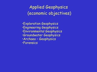Applied geophysis geology 147789587.ppt