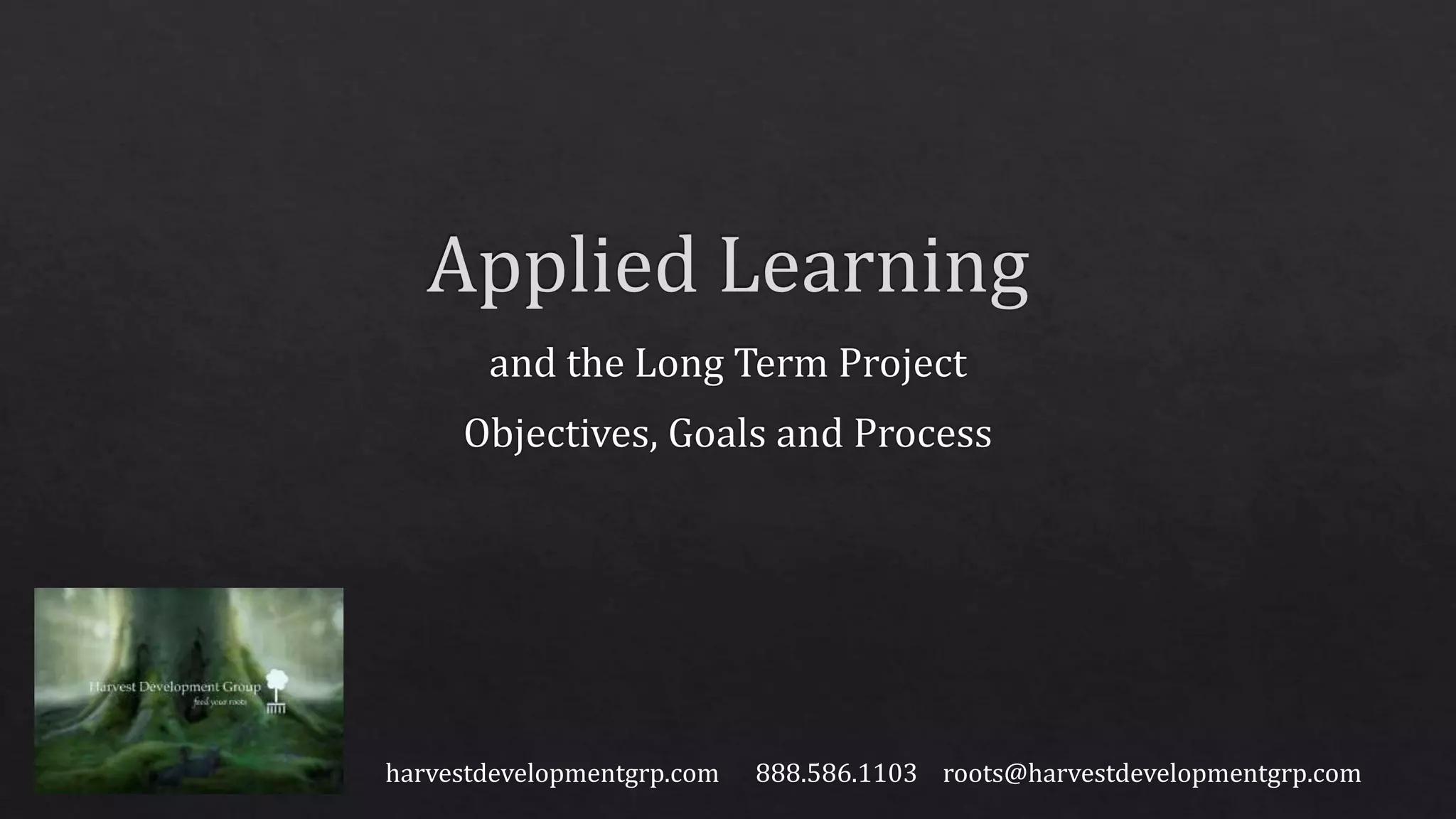 Applied learning | PPT