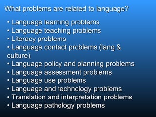 Applied linguistics | PPT