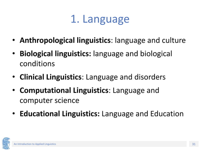 Applied Linguistics.pptx | Education
