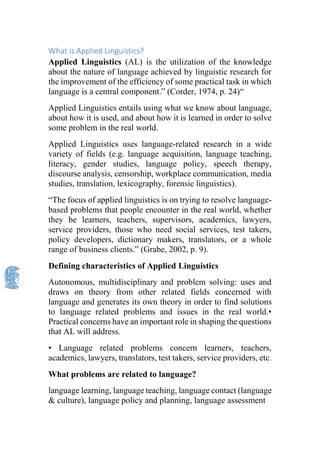 Applied linguistics.docx nzffhzfyhhfhhhhhh | PDF