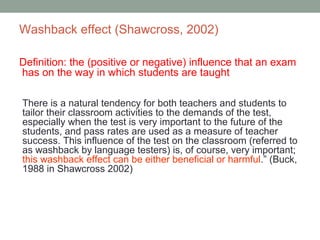 Applied linguistics: Assessment for language teachers | PPT