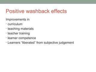 Applied linguistics: Assessment for language teachers | PPT