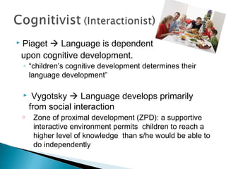 Applied linguistics first language acquisition | PPT