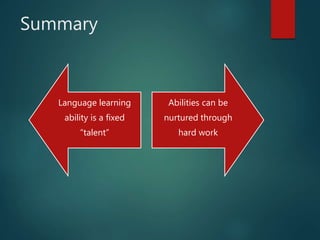 Applied linguistics lecture7 | PPT