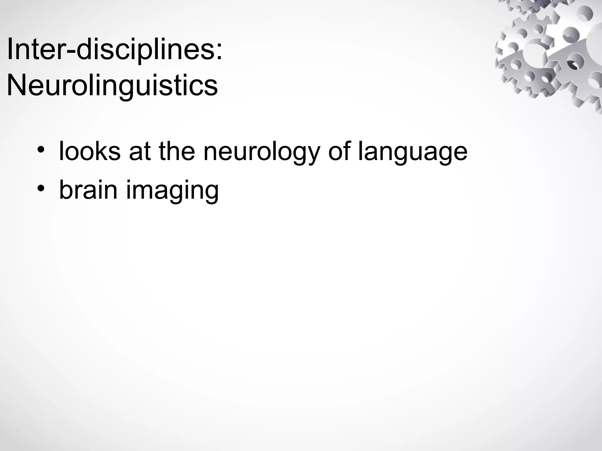 Applied linguistics presentation | PPT