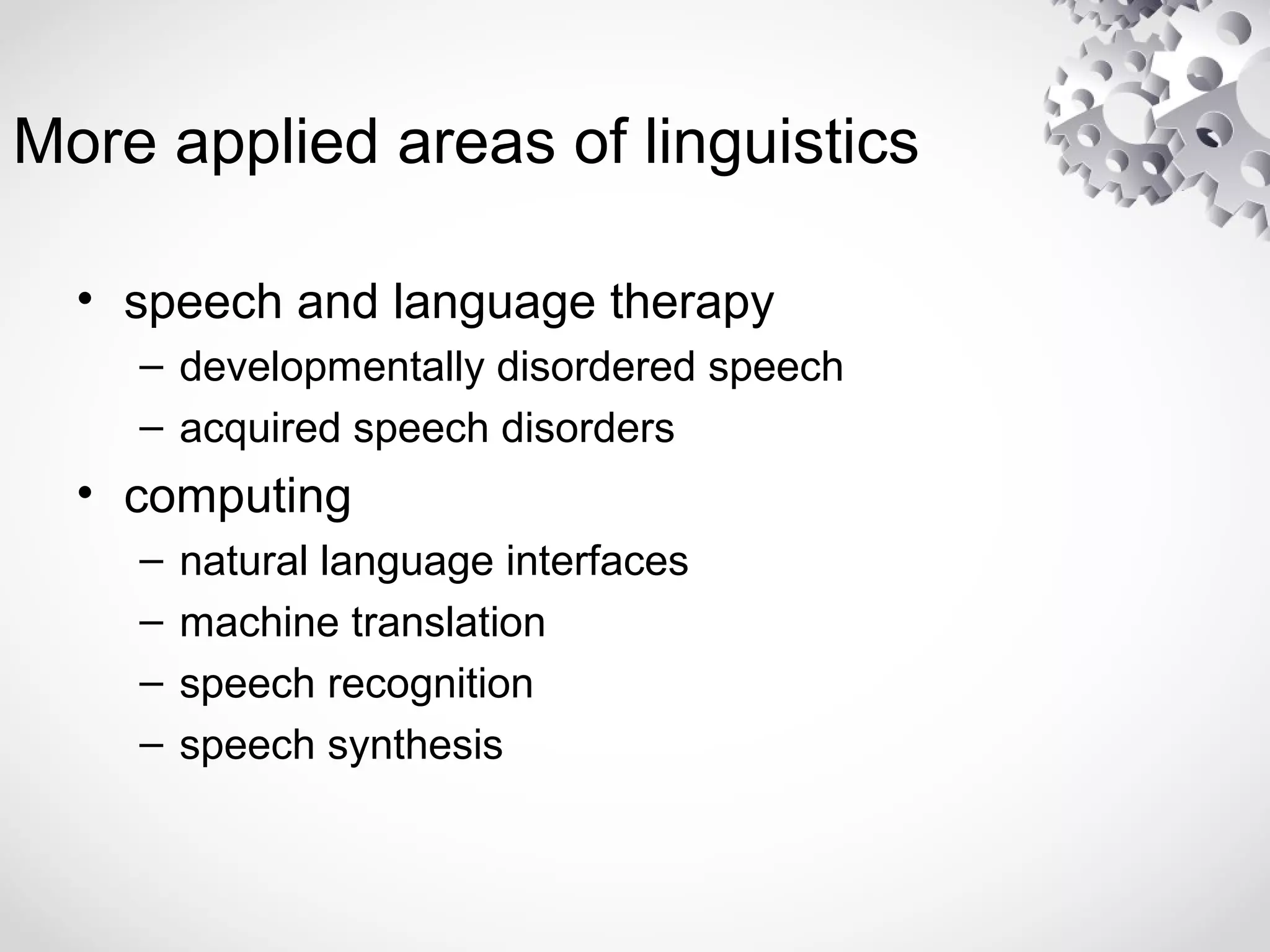 Applied linguistics presentation | PPT