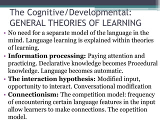 Applied linguistics revision of theories | PPT