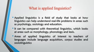 Applied linguistics session 1_ 10_10_2021 Overview of Applied ...