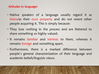 Applied Linguistics session 3_17_10_2021 Languages in the contemporary ...