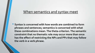 Applied linguistics; syntax | PPTX