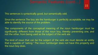 Word Meaning (Semantics, Semantic Features and Prototype) | PPTX