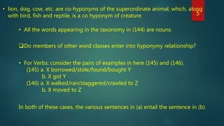 Word Meaning (Semantics, Semantic Features and Prototype) | PPTX