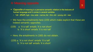 Word Meaning (Semantics, Semantic Features and Prototype) | PPTX