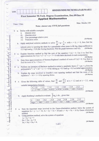 Applied mathematics 40 | PDF