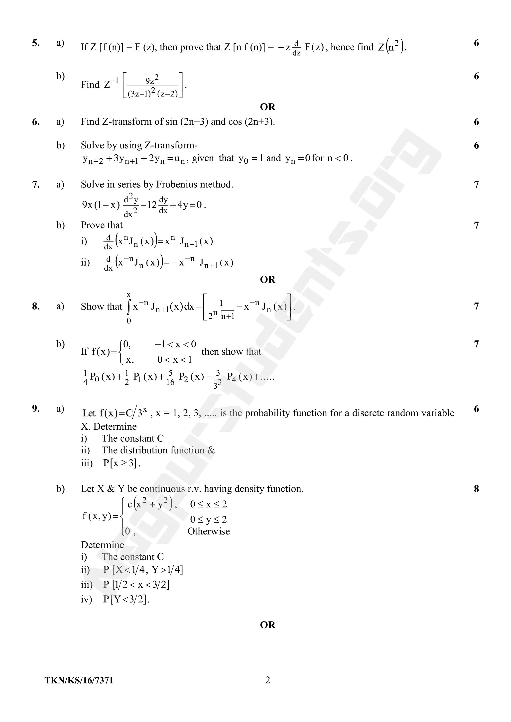 Applied mathematics iv | PDF