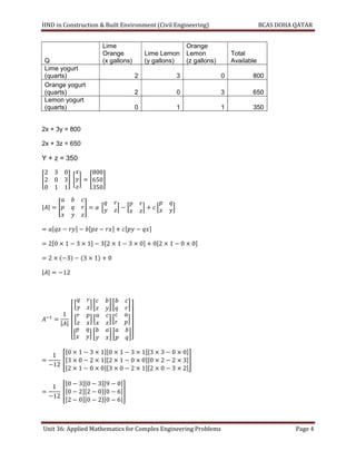 Applied mathematics for complex engineering | PDF