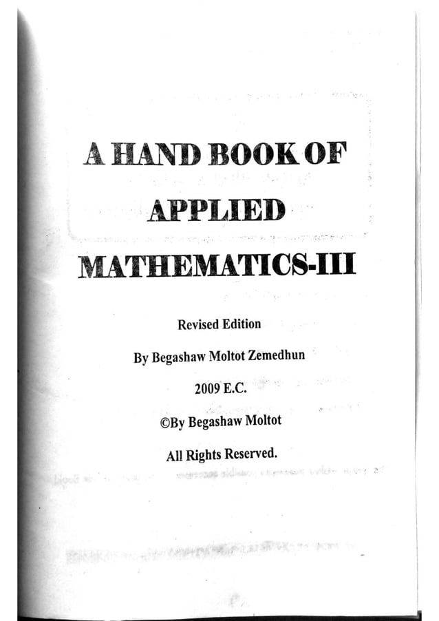Applied Mathematics III Begashaw.pdf