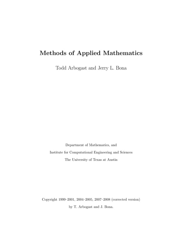 applied mathematics methods.pdf | Physics | Science