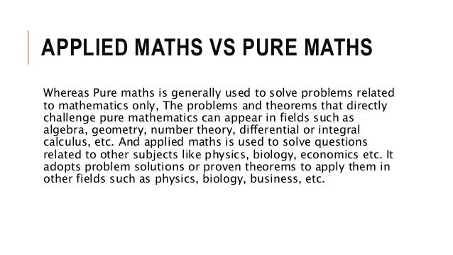 Applied Mathematics vs Pure Mathematics.pptx