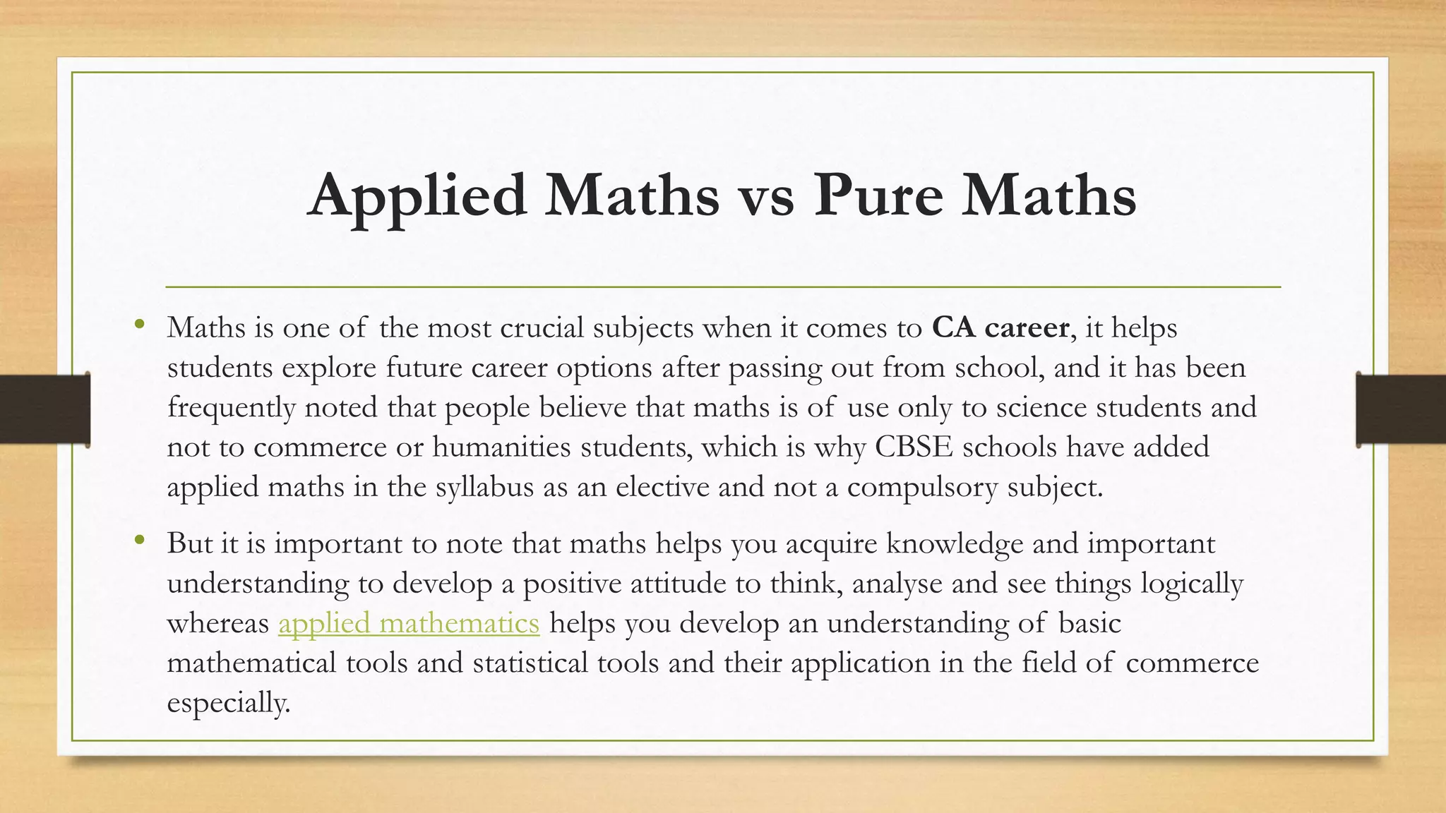 Applied Mathematics vs Pure Mathematics.pdf