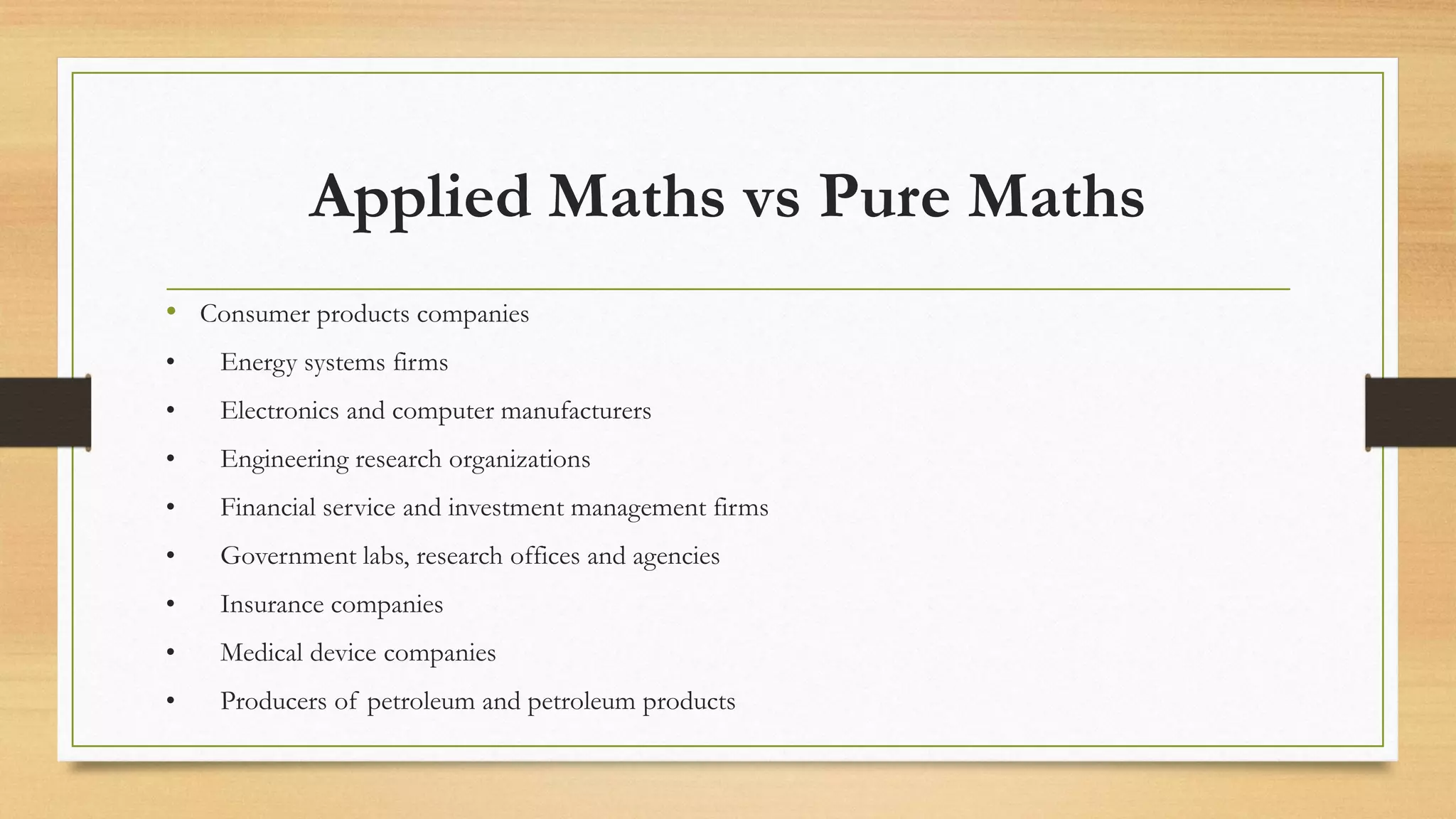 Applied Mathematics vs Pure Mathematics.pdf