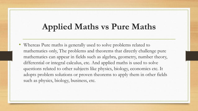 Applied Mathematics vs Pure Mathematics.pdf