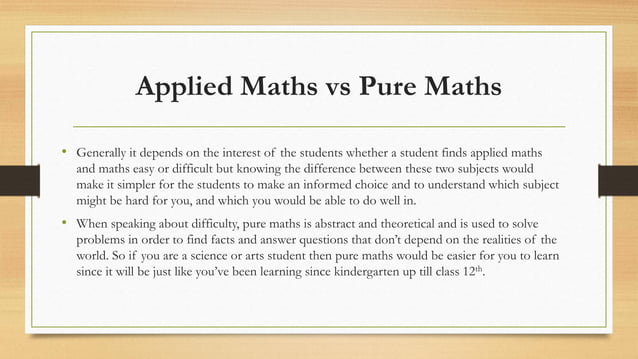 Applied Mathematics vs Pure Mathematics.pdf