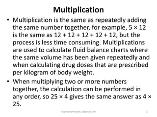 Applied math multiplication | PPTX