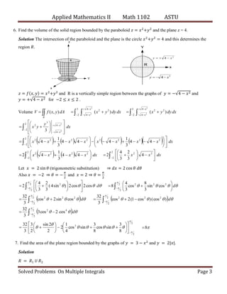 Applied Maths II ASTU (1).pdf calculus 2 | PDF