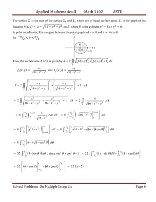 Applied Maths II ASTU (1).pdf calculus 2 | PDF