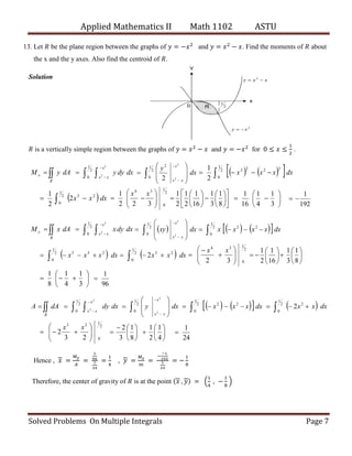 Applied Maths II ASTU (1).pdf calculus 2 | PDF