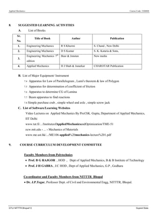 Applied mechanics | PDF