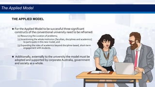 The Applied Model - A new model for a new era of Graduate Education | PPT