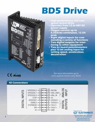 Applied motion products bldc datasheet | PDF | Radio Control | Hobbies ...