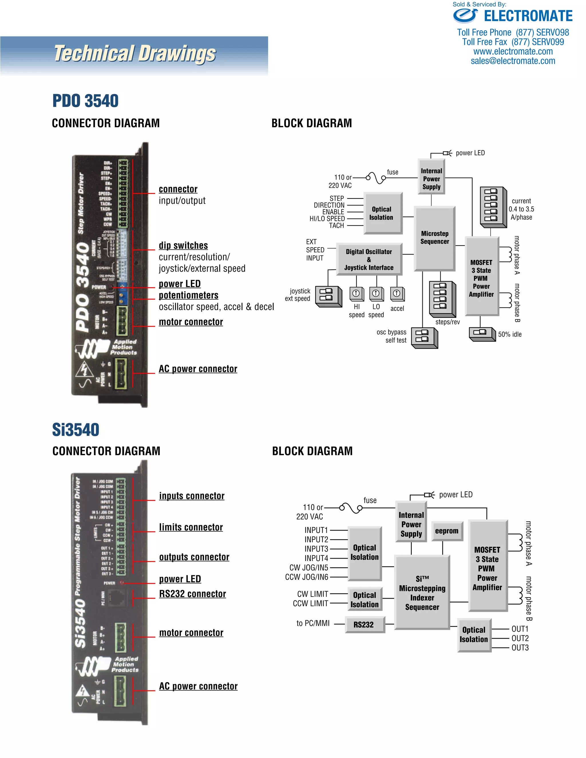 Applied motion products pdo3540 si3540 datasheet | PDF | Computer Peripherals | Computing